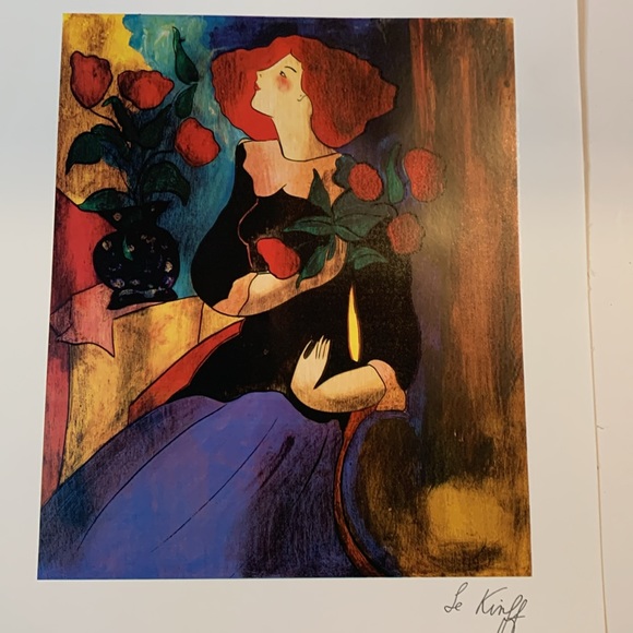 Park West | Art | Work Of Art Magali Au Bouquet 8 2 X 7 Inches With ...